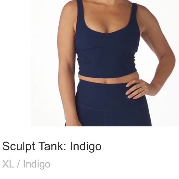 Glyder | Intimates & Sleepwear | Glyder Indigo Sculpt Tank | Poshmark